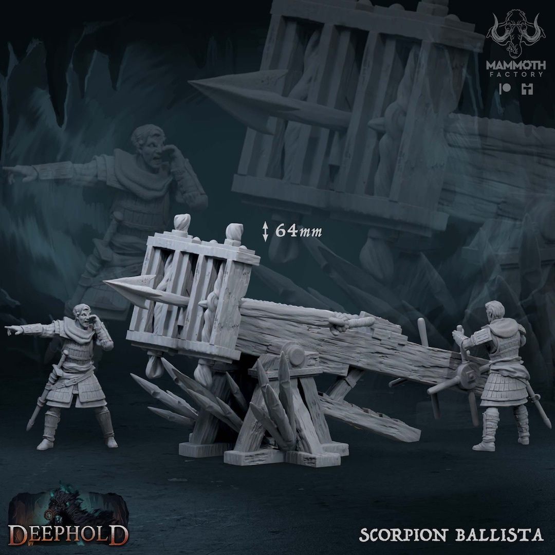 Scorpion Ballista With Crew- Deephold- Mammoth Factory - D&D 5e ...