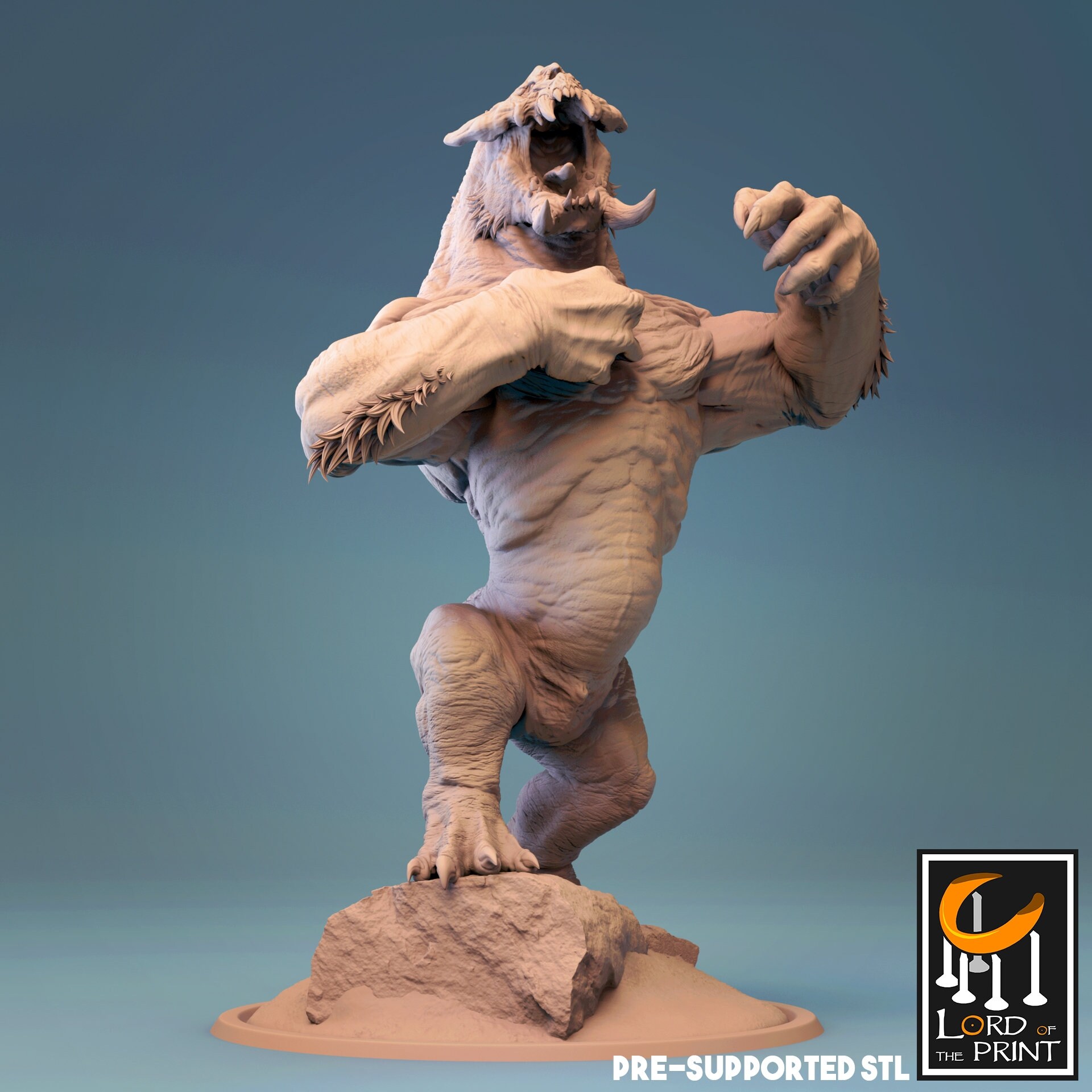 Barluga / Barlgura Miniature - Abyss - Lord of the Print - D&D 5e ...
