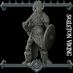 Skeleton Viking Miniature Undead - Rocket Pig Games - D&D 5e - Dungeons ...