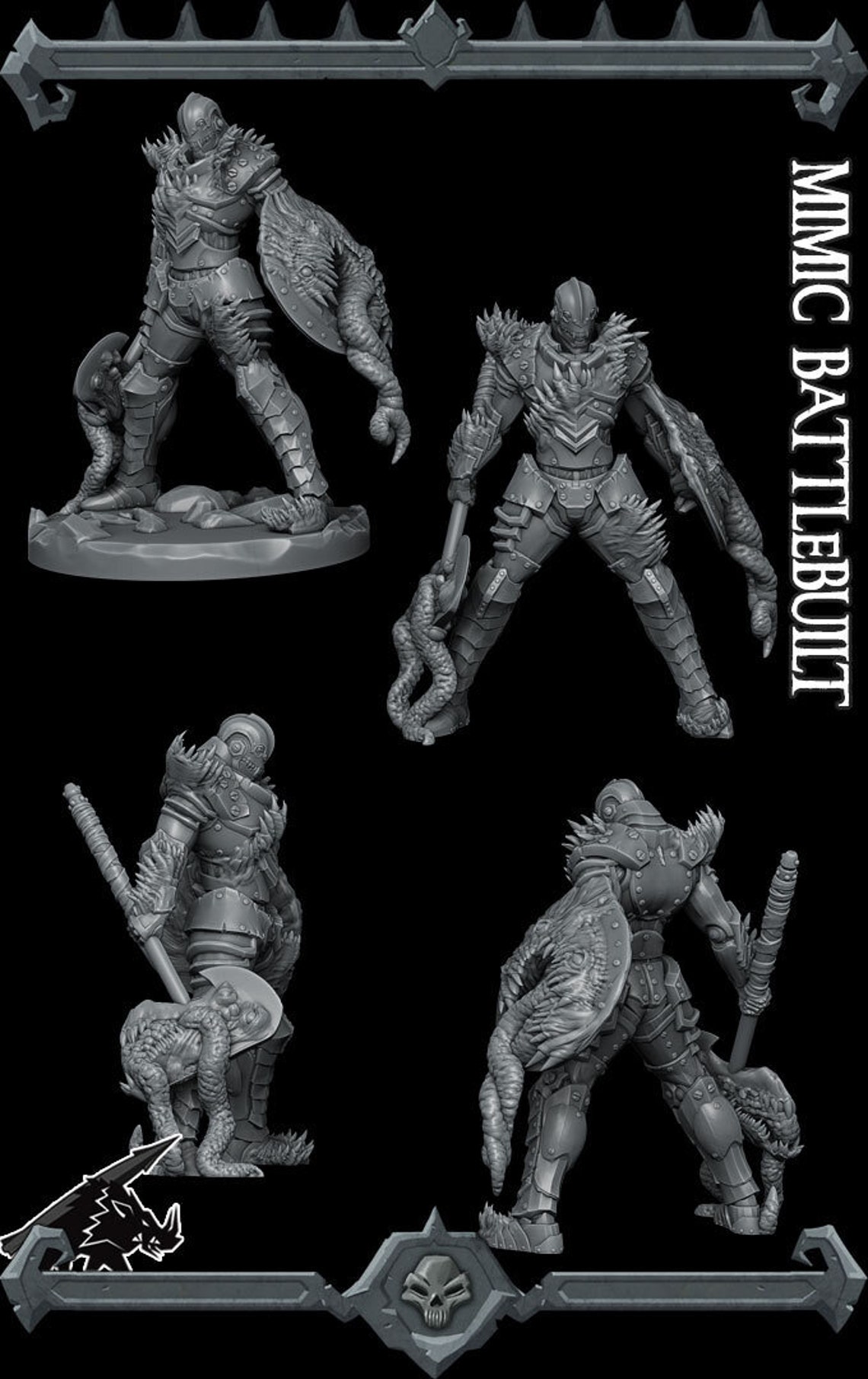 Mimic Battlebuilt / Suit of Armorminiature - Rocket Pig Games - D&D 5e ...
