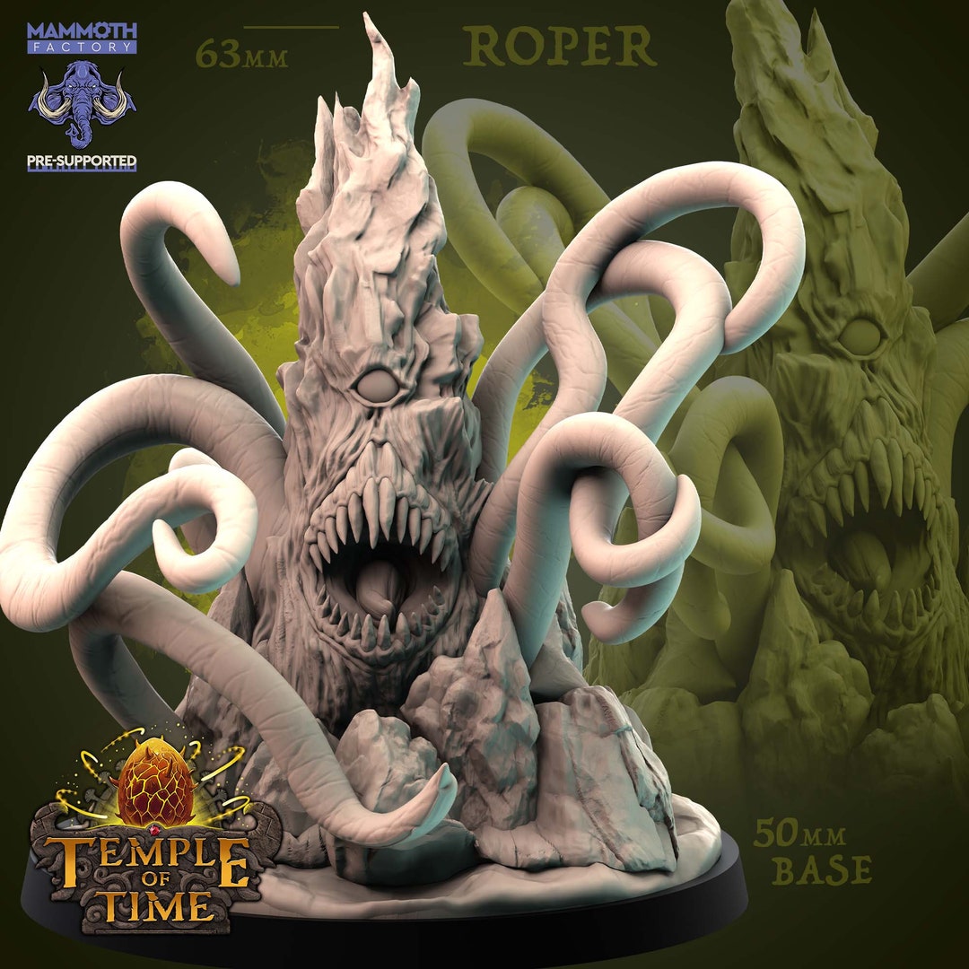 Roper Miniature - Large Monstrosity - Temple of Time - Mammoth Factory ...