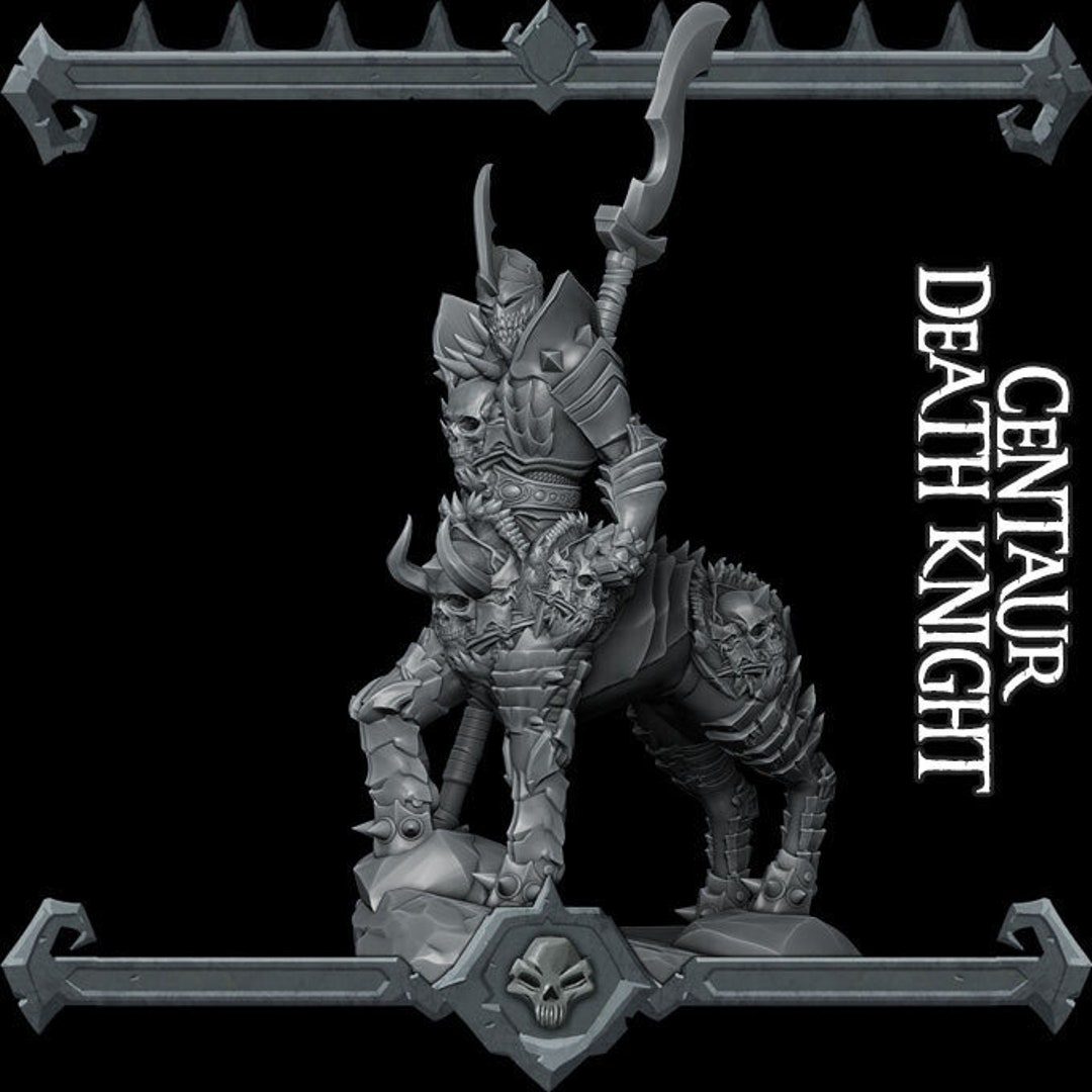 Centaur Death Knight Miniature - Large Monstrosity - Rocket Pig Games ...