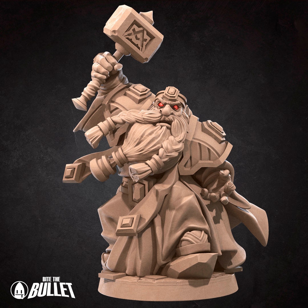 Dwarf Emperor (paladin) Miniature- Dwarves- Bite the Bullet - D&D 5e ...