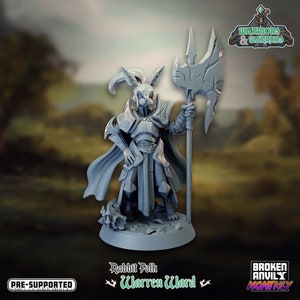 Rabbit Folk Miniature - Warriors and Warrens - D&D 5e - Dungeons and ...