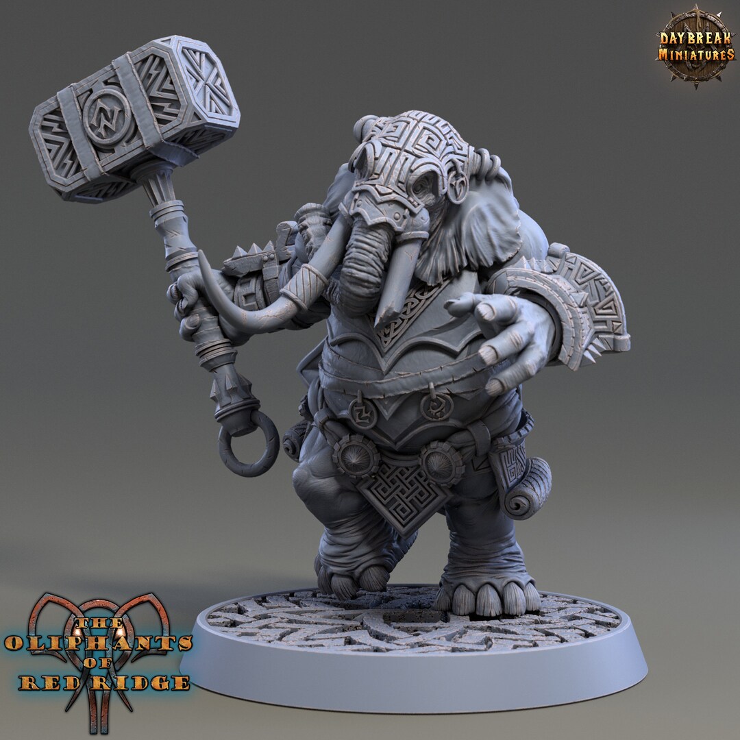 Loxodon Miniature - Marab Stonestomper - Oliphants of Red Ridge ...
