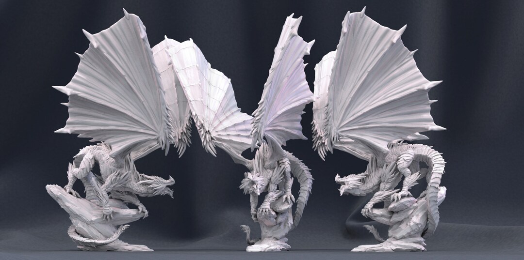Ancient Crystal Dragon Miniature - Mini Monster Mayhem- D&D 5e ...