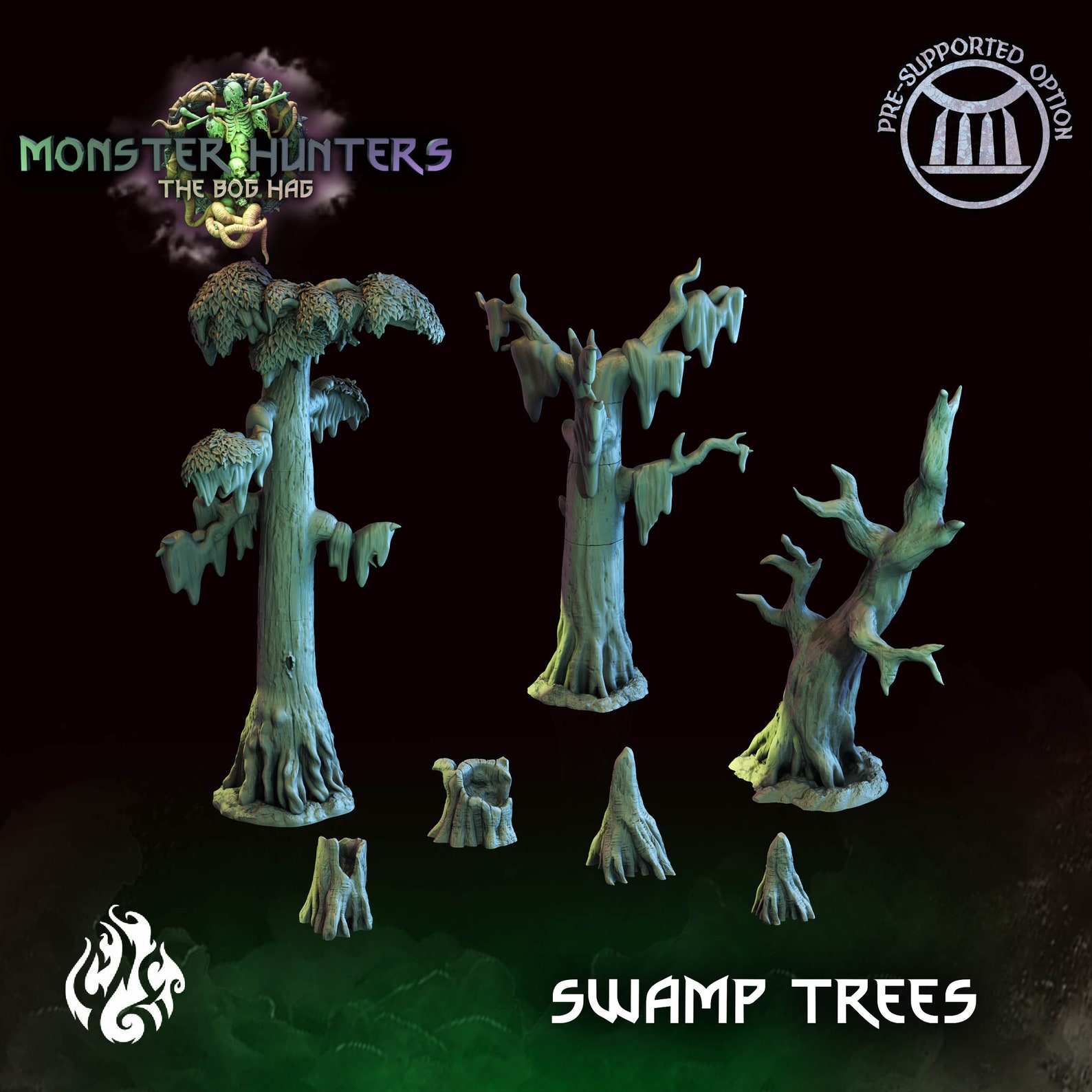 Swamp Tree Miniature Terrain Monster Hunters Crippled God - Etsy