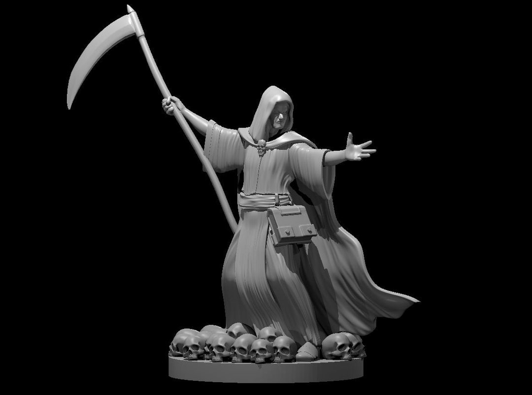 Human Male Necromancer Wizard Miniature - MZ4250 - D&D 5e - Dungeons ...