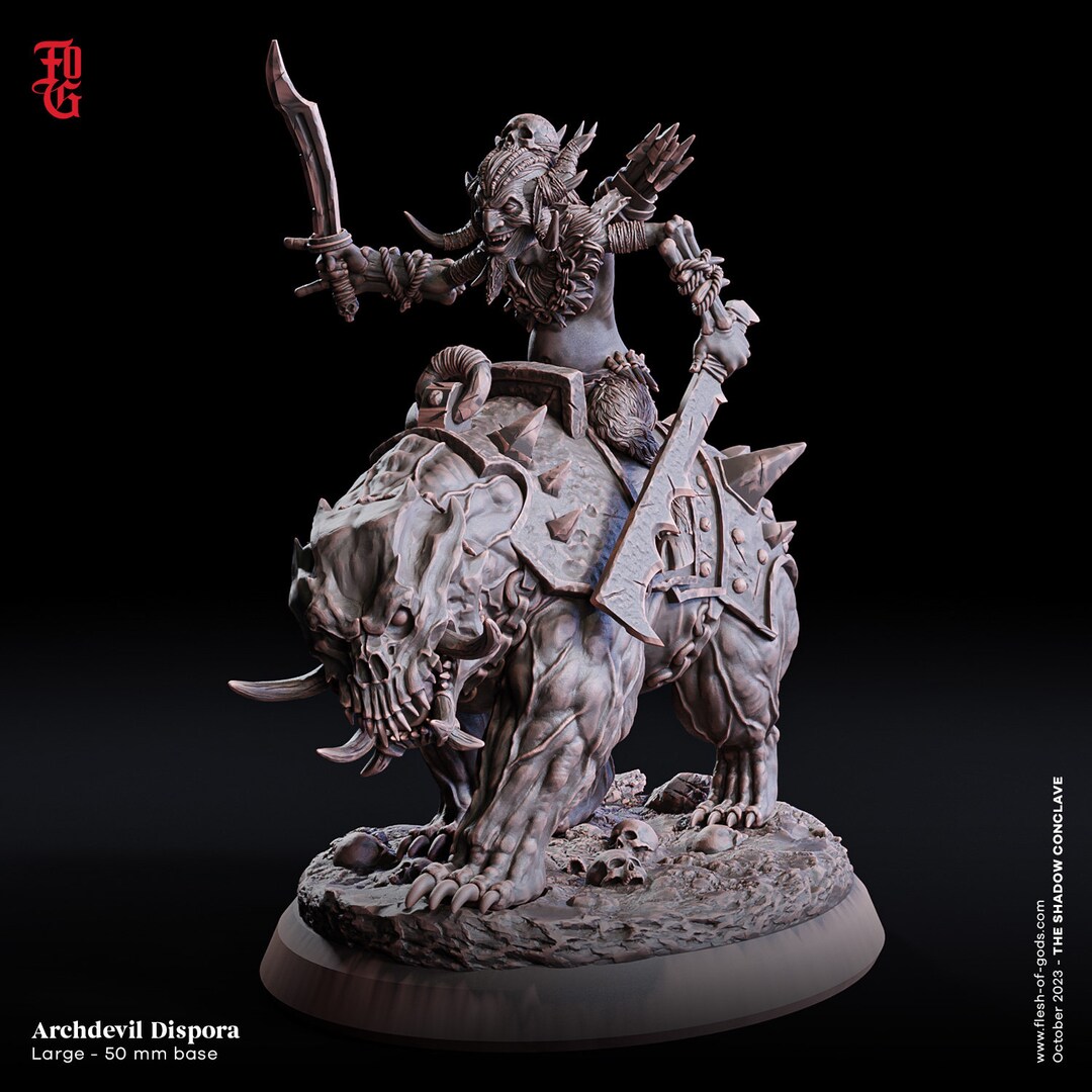 Archdevil Dispora Miniature (50mm Base)- the Shadow Conclave- Flesh of ...