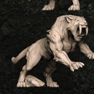 Tiger Miniature - Dragonpeak Barbarians - Artisan Guild - D&D 5e ...