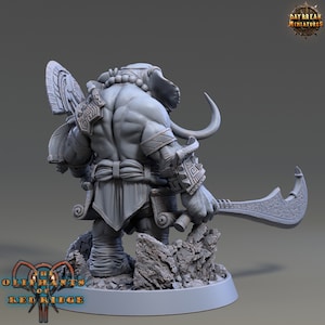 Loxodon Barbarian Miniature - Joomini Zickert - Oliphants of Red Ridge ...