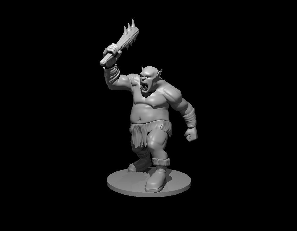 Ogre W/ Club Large Giant MZ4250 Fantasy RPG D&D 5e - Etsy