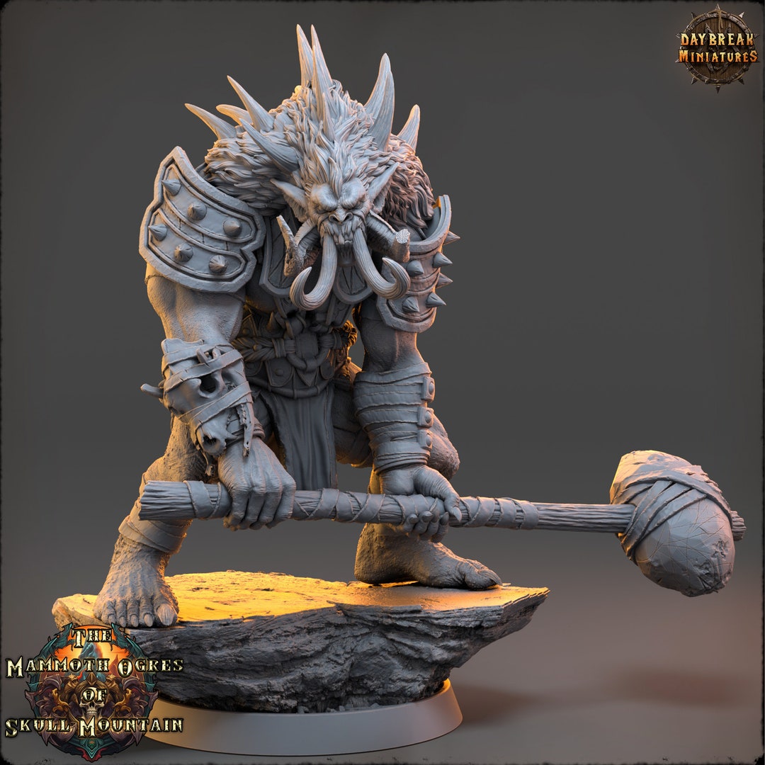 Jolan Frak Ogre Miniature the Mammoth Ogres of Skull Mountain Daybreak ...