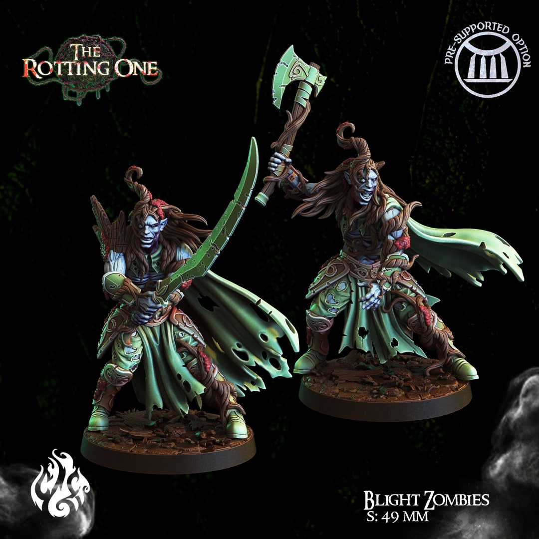 Blight Elf Miniature - the Rotting One - Crippled God Foundry - D&D 5e ...