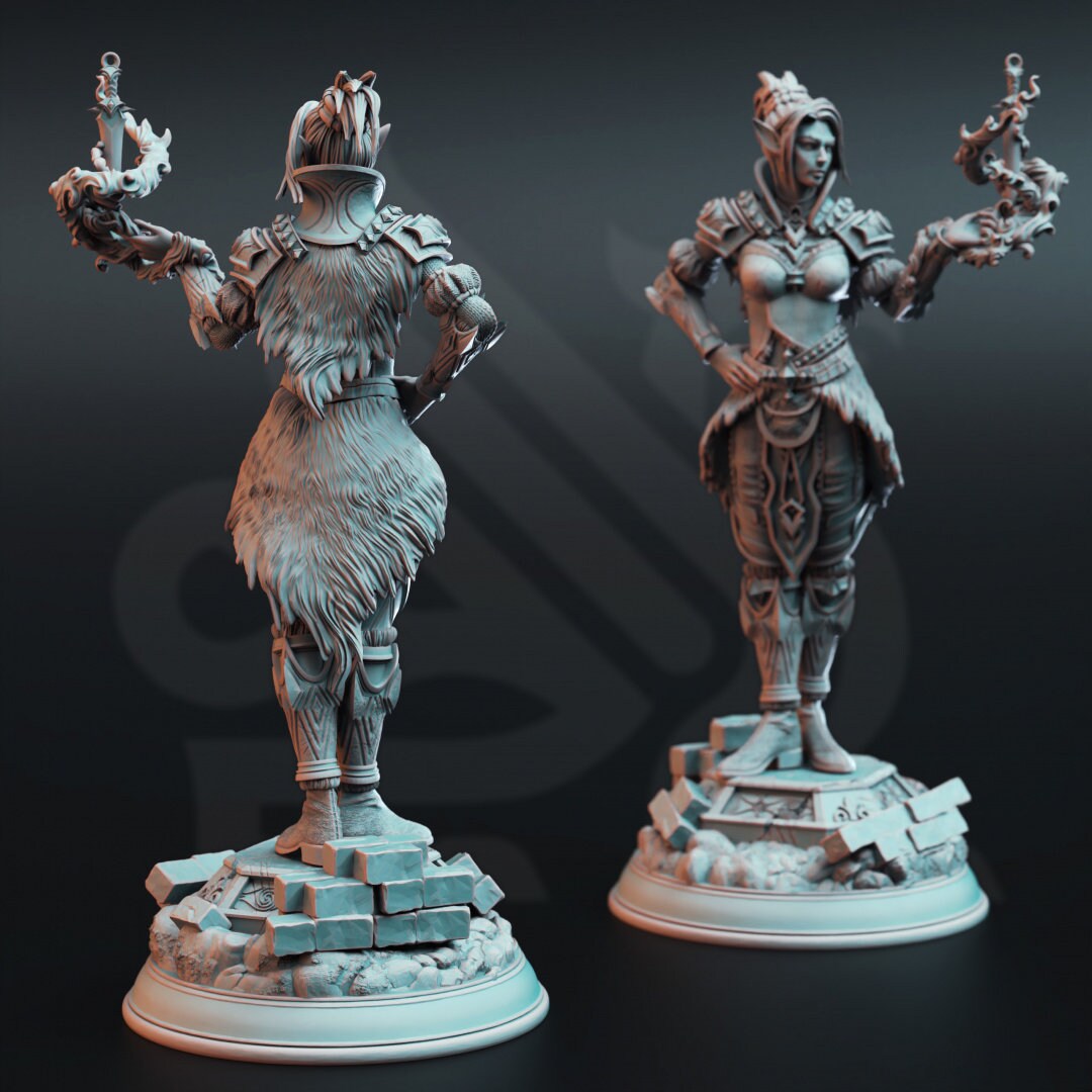 Female Half Elf Rogue Miniature- Calanar- A Colossal Threat- DM Stash ...