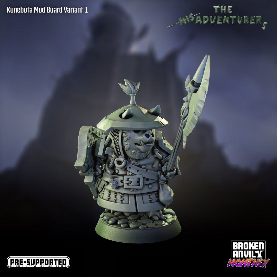 Kunebuta / Porcein / Pig Folk Miniature - D&D 5e - Dungeons and Dragons ...