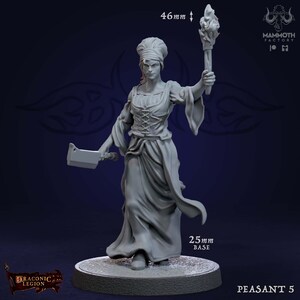 Peasant Male and Female Miniatures- Draconic Legion- Mammoth Factory ...