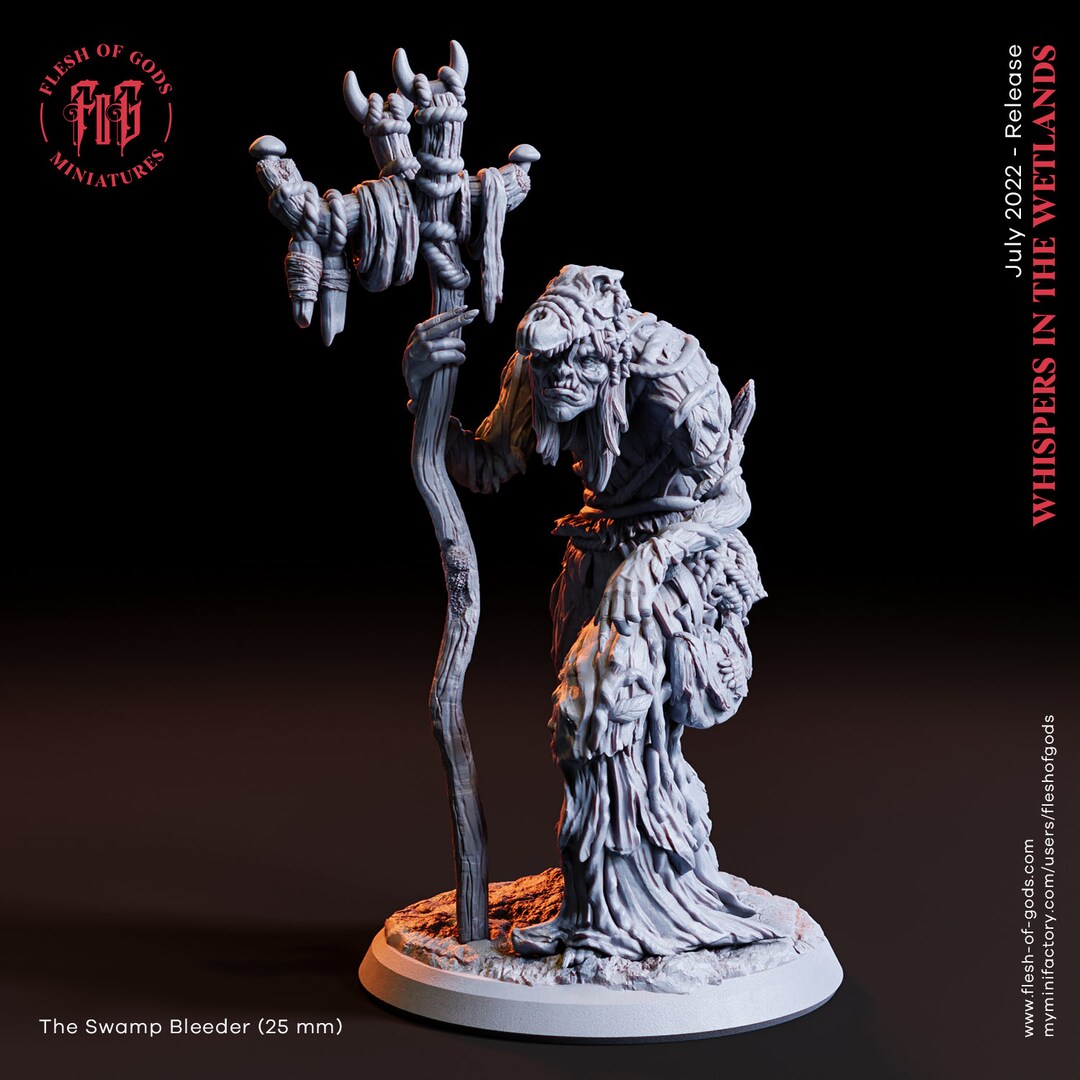 Swamp Bleeder Elder Miniature - Whisper Wetlands - Flesh of Gods - D&D ...
