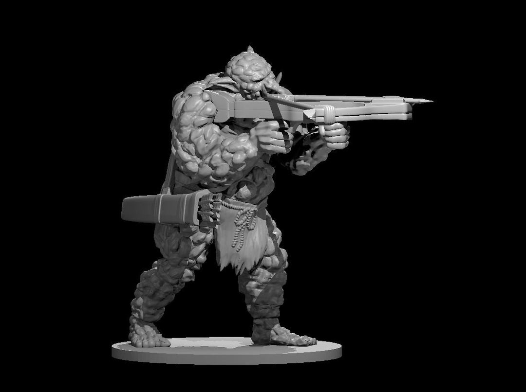 Rock Troll With Crossbow Miniature - MZ4250 - D&D 5e - Dungeons and ...