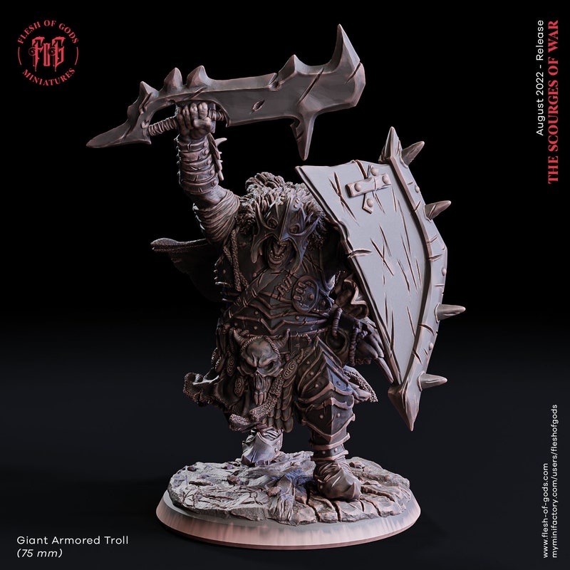 Armored Troll Dnd - Etsy