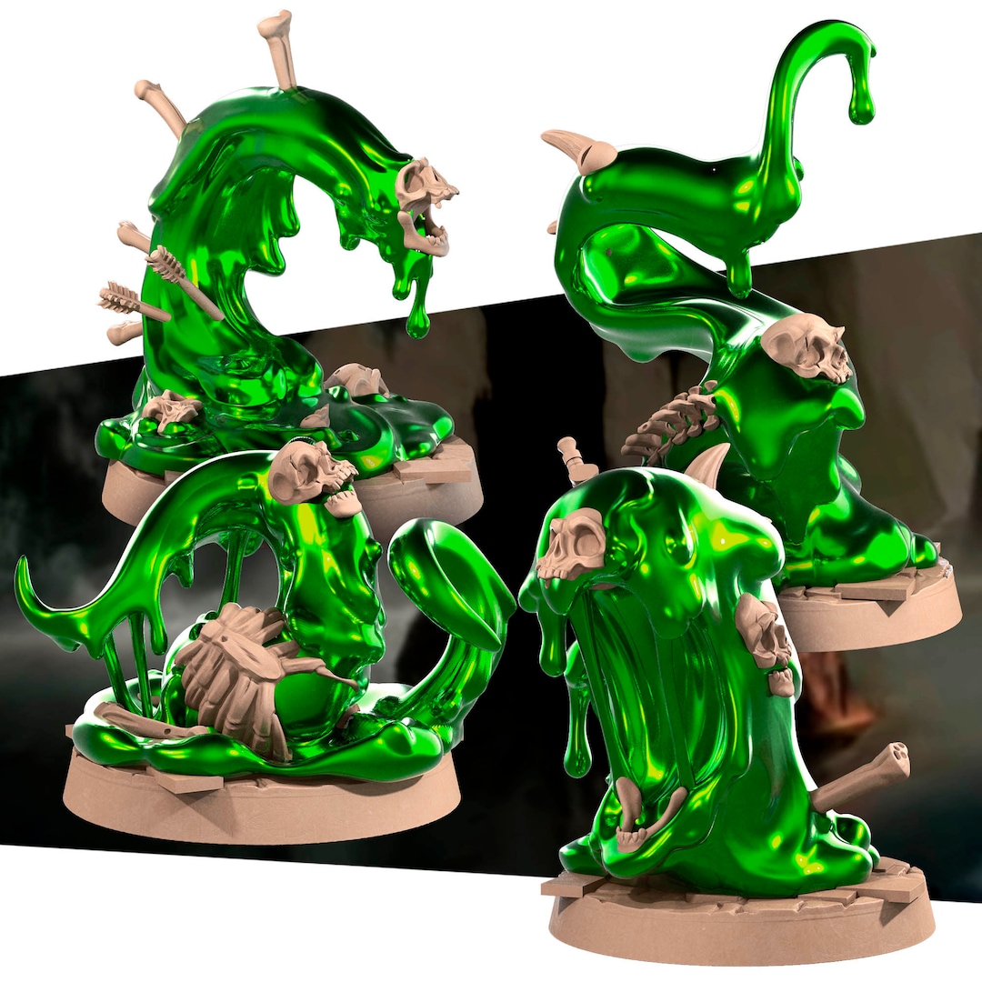 Oozes (pestilence Minions) Miniatures- Dungeons Demons- Bite the Bullet ...