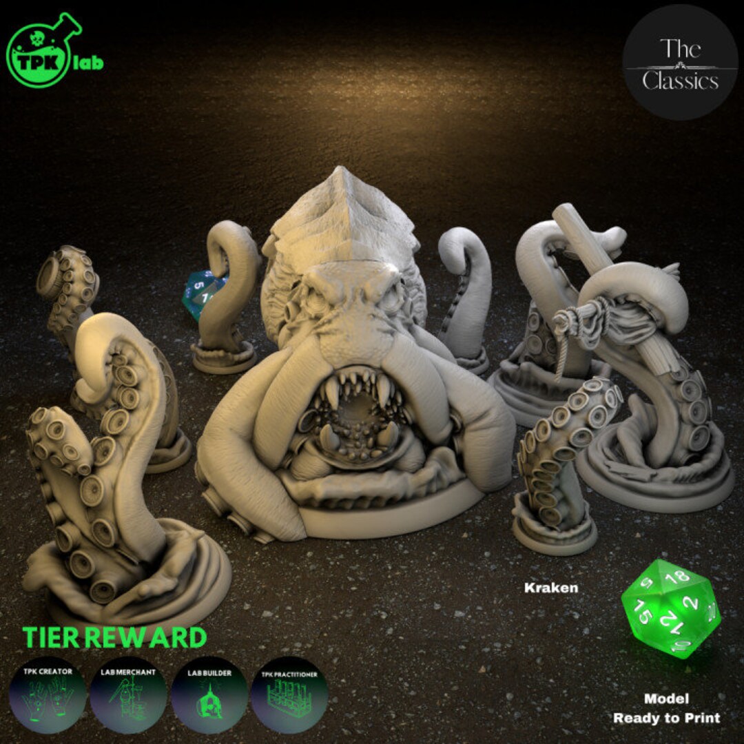 Kraken Miniature Gargantuan Monstrosity titan the Classics TPK Labs D&D ... Kraken Miniature Gargantuan Monstrosity titan the Classics TPK Labs D&D ...