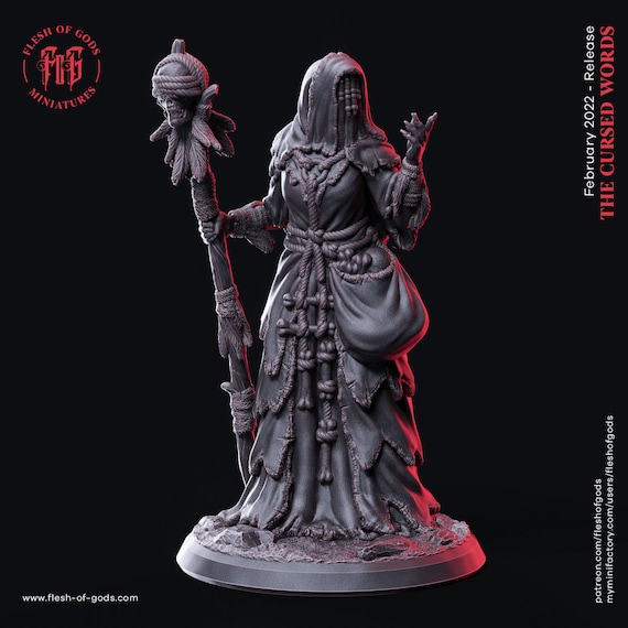 Cursed Witch Miniature Cursed Words Flesh of Gods D&D 5e | Etsy