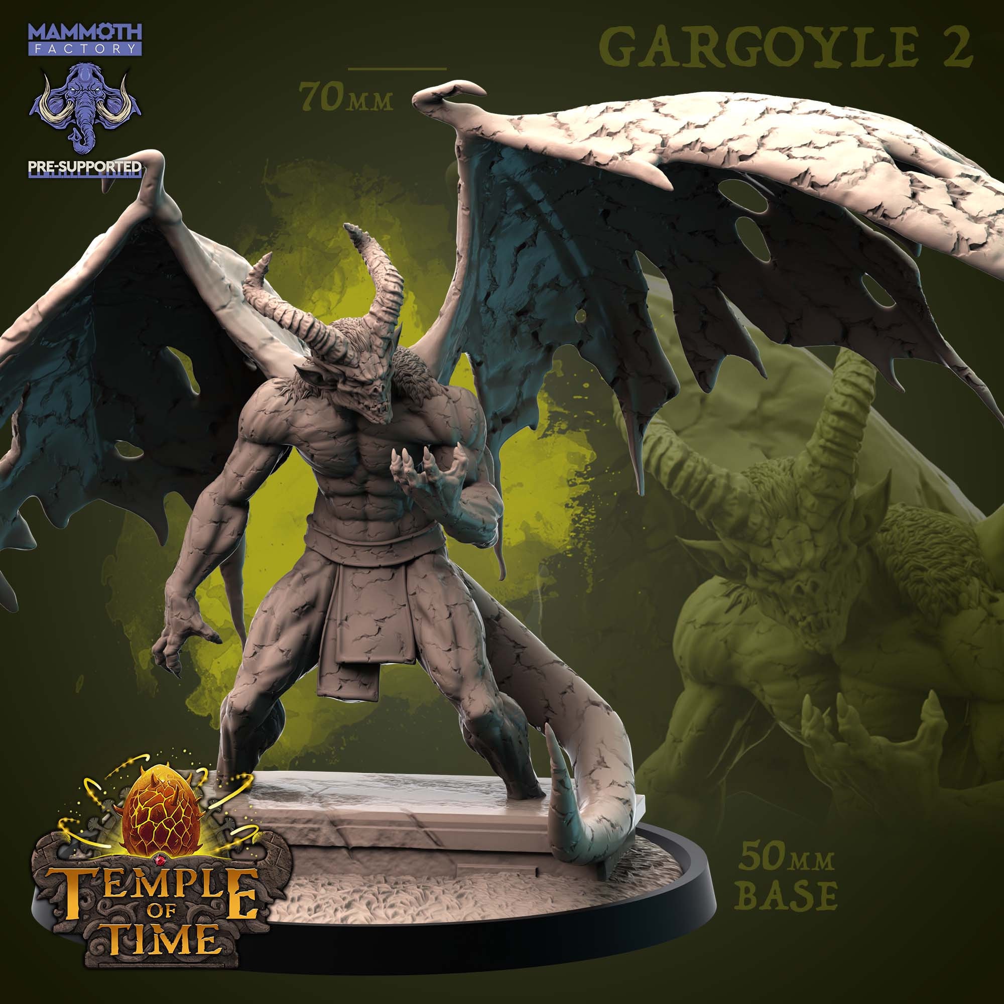 Gargoyle Miniature Medium Elemental Temple of Time - Etsy