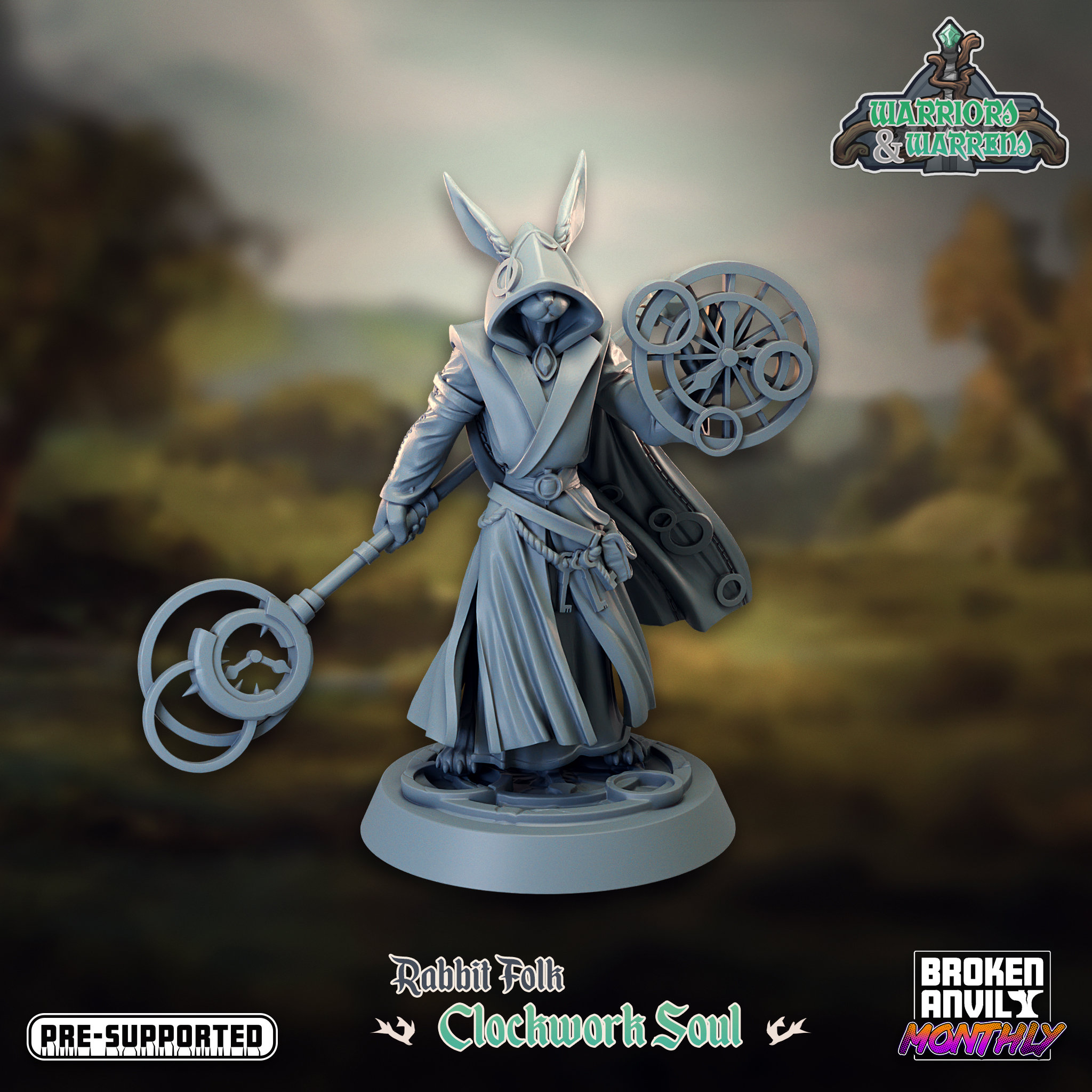 Rabbit Folk Miniature - Warriors and Warrens - D&D 5e - Dungeons and ...