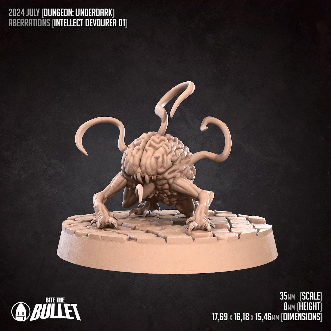 Intellect Devourer- Aberration Miniature- Dungeon Underdark- Bite the ...