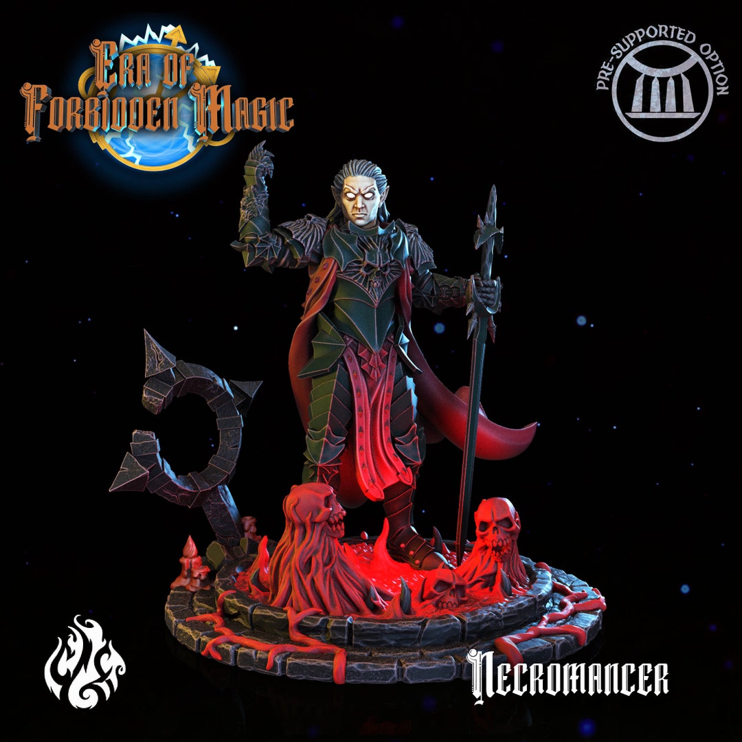 Necromancer Miniature - Era of Forbidden Magic - Crippled God Foundry ...