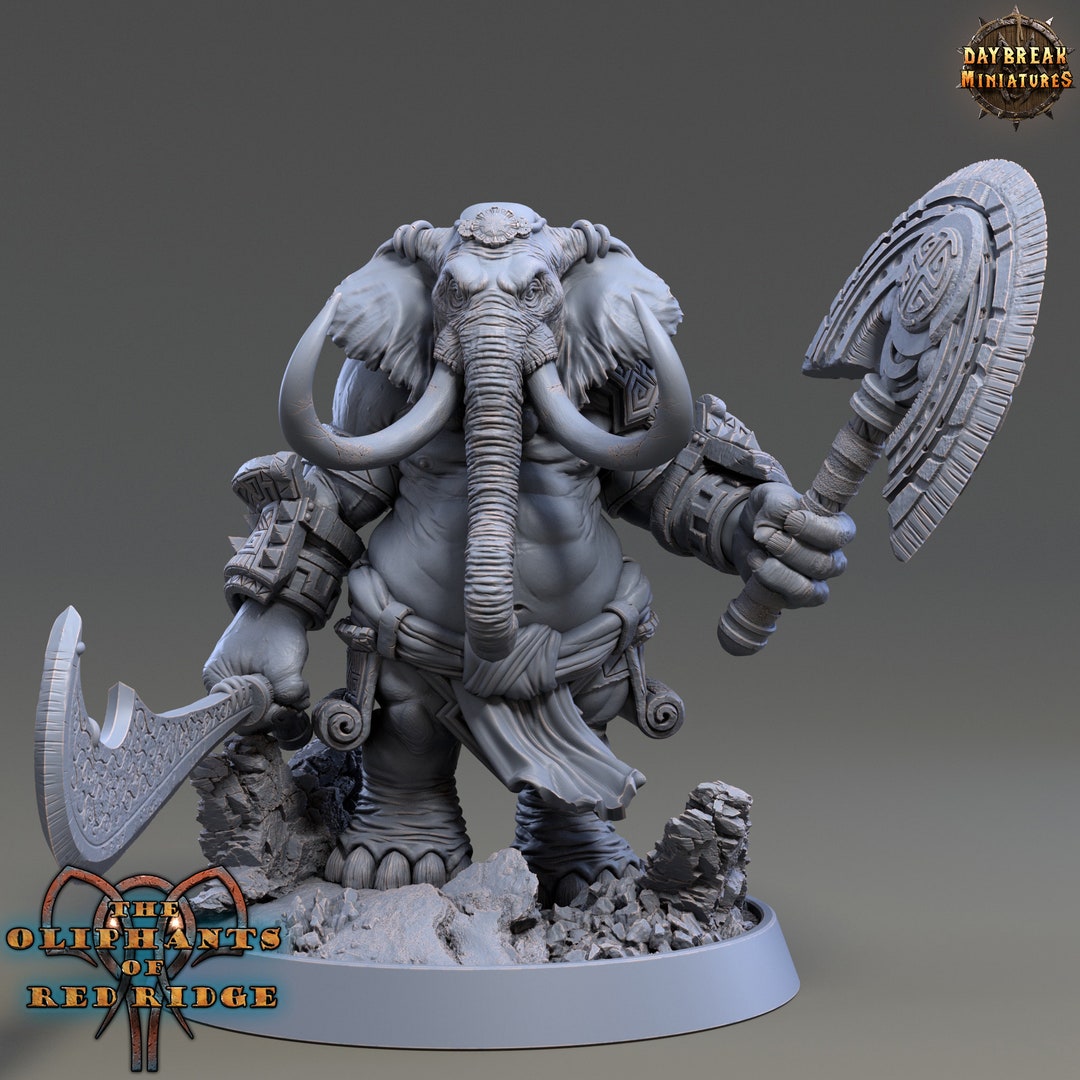 Loxodon Barbarian Miniature - Joomini Zickert - Oliphants of Red Ridge ... Loxodon Barbarian Miniature - Joomini Zickert - Oliphants of Red Ridge ...
