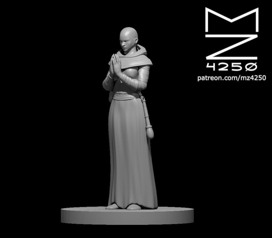 Acolyte Miniature - Male or Female - MZ4250 - - D&D 5e - Dungeons and ...