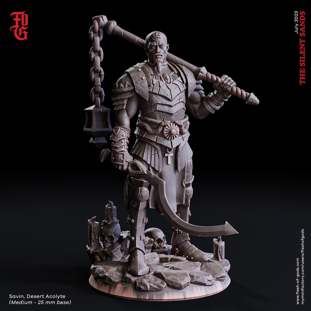 Savin, Desert Acolyte- the Silent Sands - Flesh of Gods - D&D 5e ...