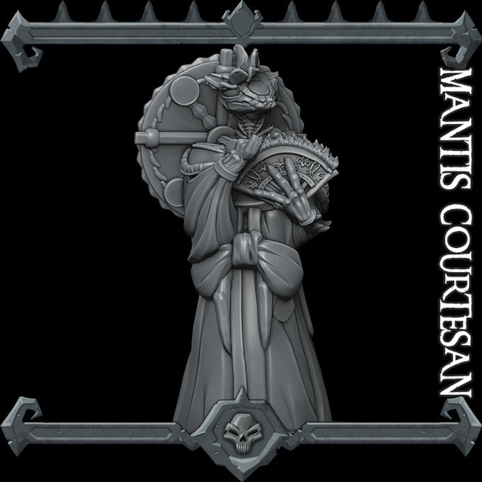 Yuan-ti Miniature - Mantis Courtesan - Rocket Pig Games - D&D 5e ...