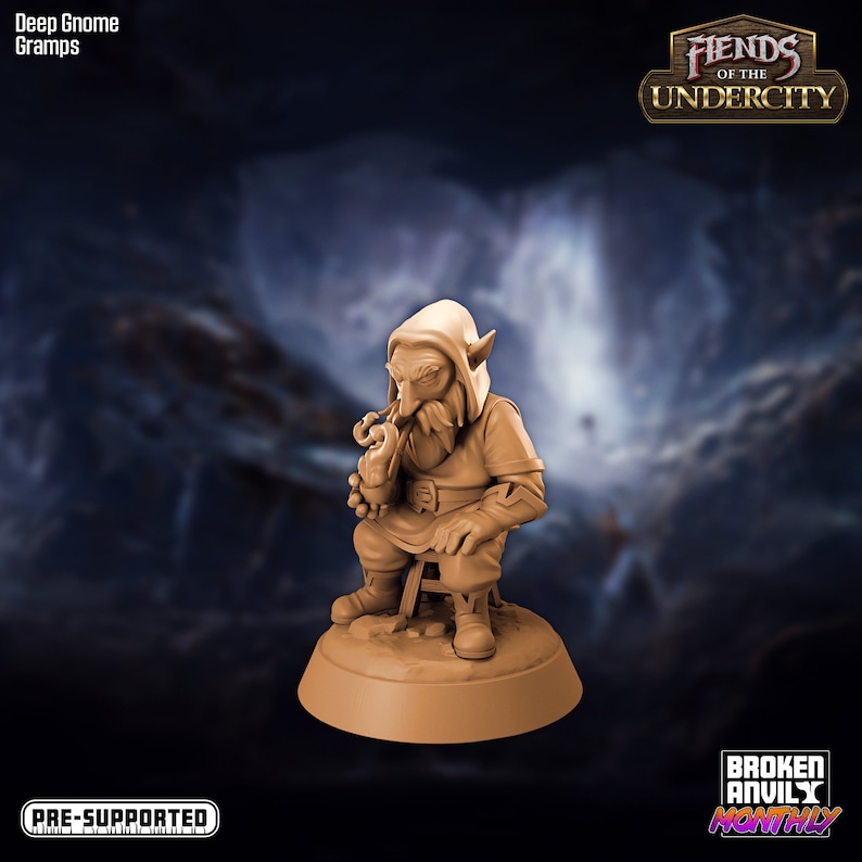 Deep Gnome Miniature - D&D 5e - Dungeons and Dragons - Pathfinder ...