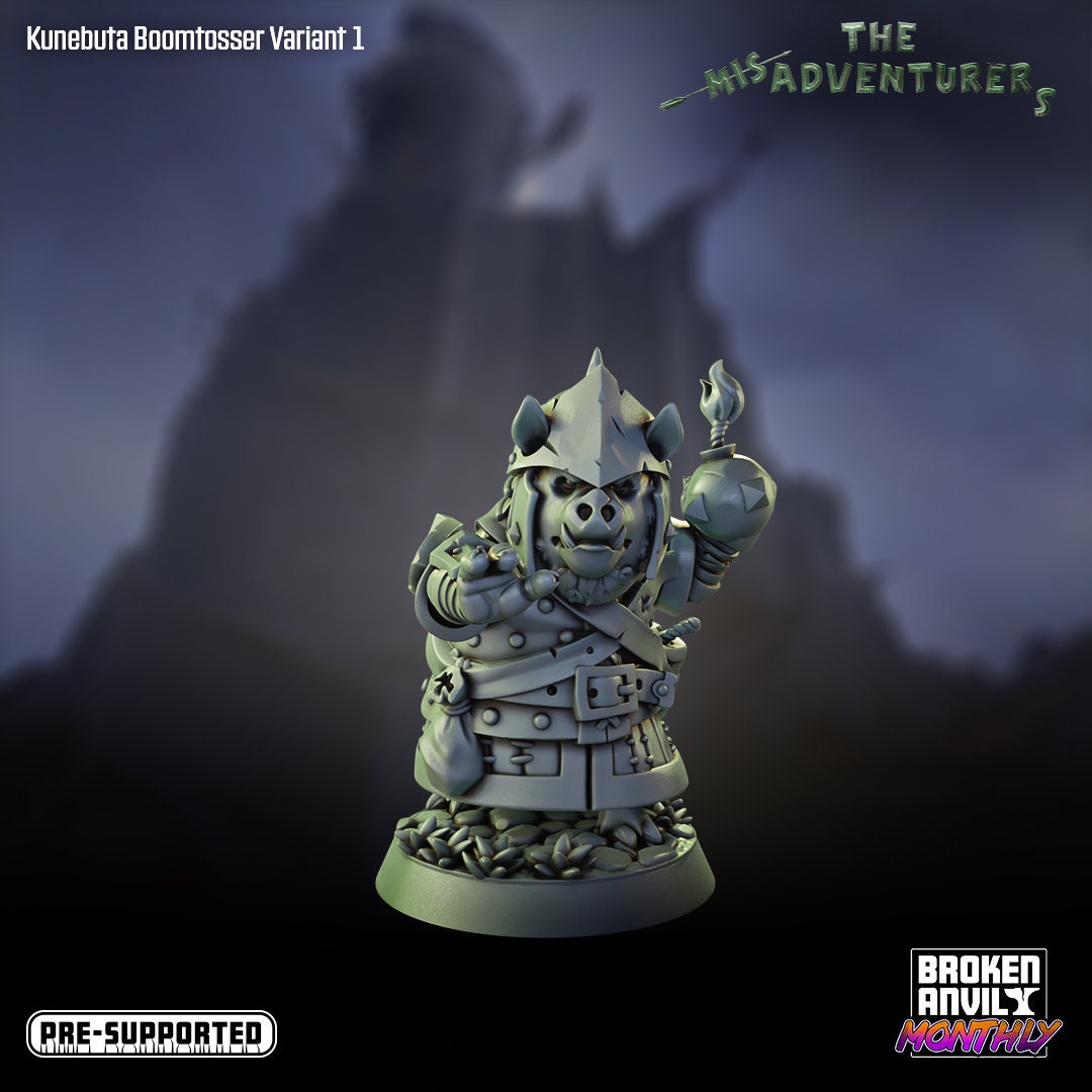 Kunebuta / Porcein / Pig Folk Miniature - D&D 5e - Dungeons and Dragons ...