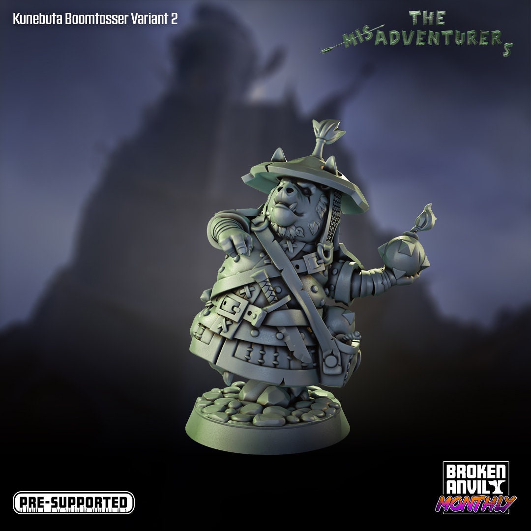 Kunebuta / Porcein / Pig Folk Miniature - D&D 5e - Dungeons and Dragons ...