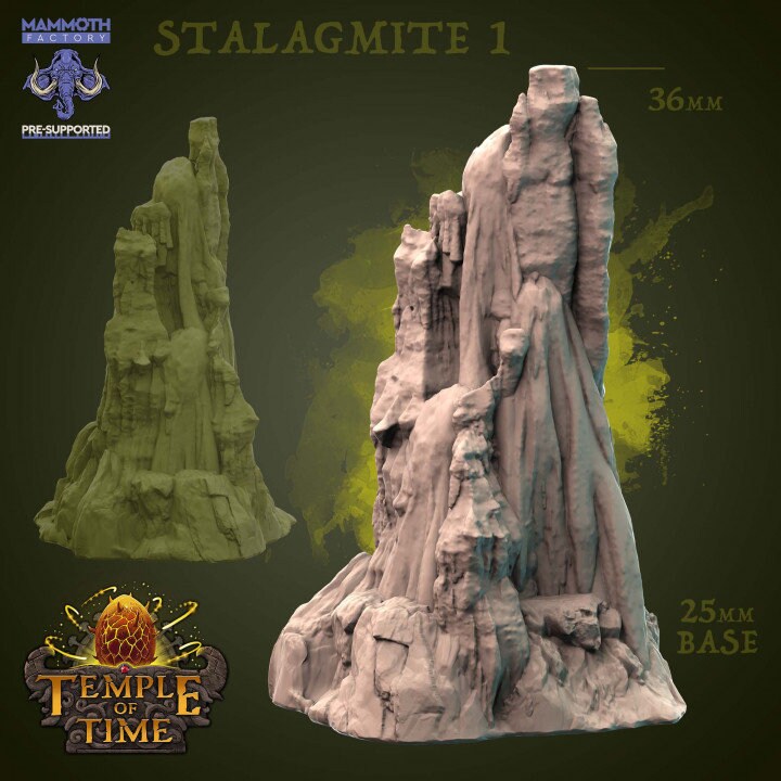 Stalagmite Terrain Miniature - Temple of Time - Mammoth Factory - D&D ...