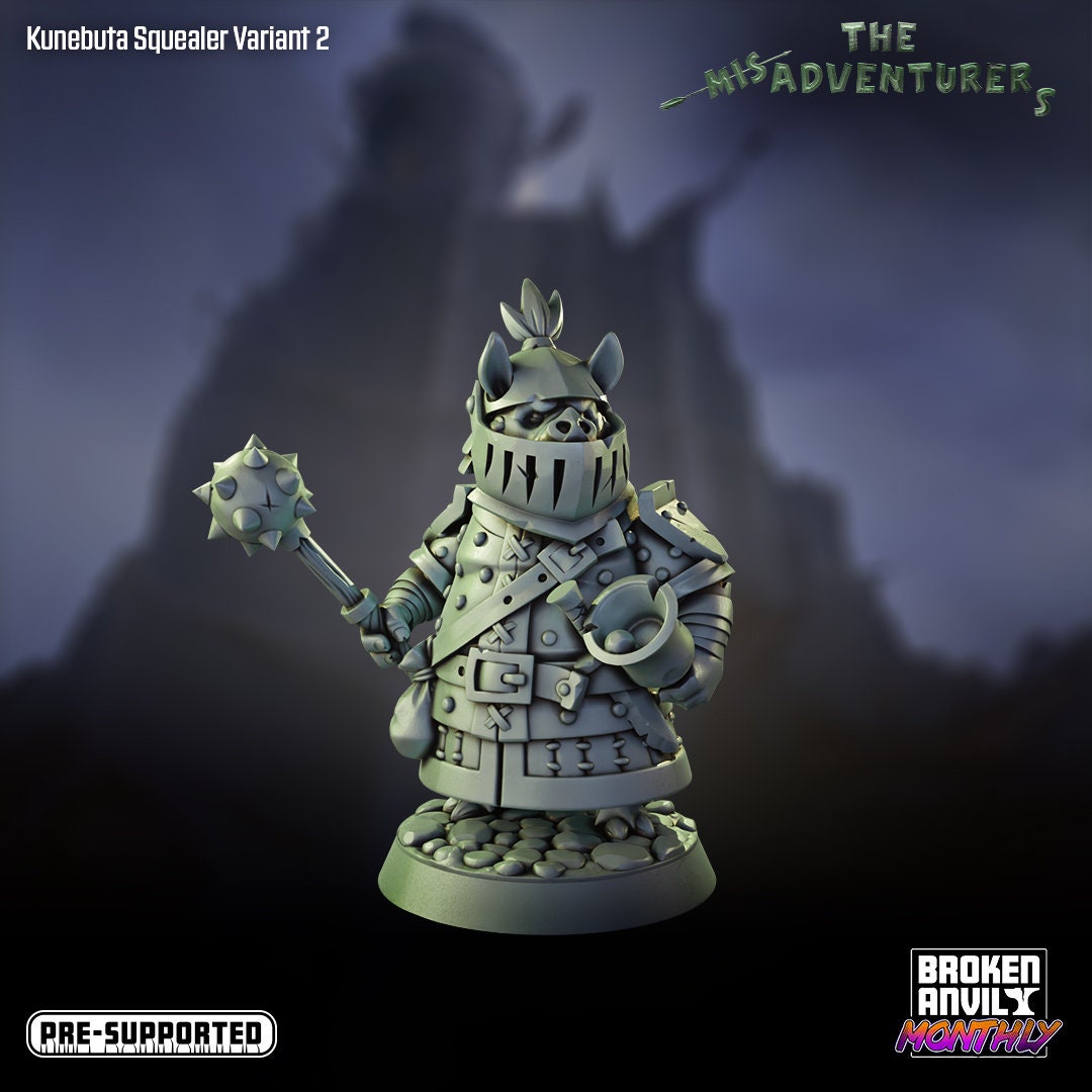 Kunebuta / Porcein / Pig Folk Miniature - D&D 5e - Dungeons and Dragons ...