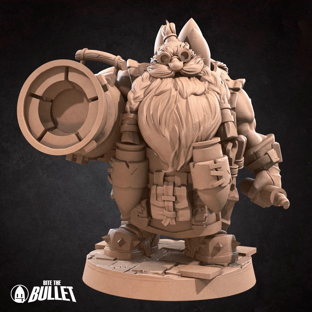 Dwarf Artillerist Miniature- Dwarves- Bite the Bullet - D&D 5e ...