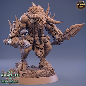 Tumnus Greathoove - Minotaur Large Monstrosity Miniature - Minotaurs of ...