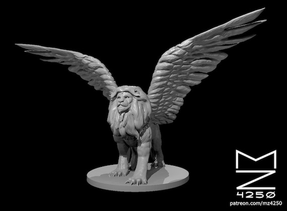 Androsphinx Miniature Large Monstrosity MZ4250 Fantasy | Etsy