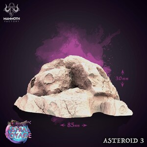 Asteroid Terrain Miniature - Scenery - Astral Voyage - Mammoth Factory ...