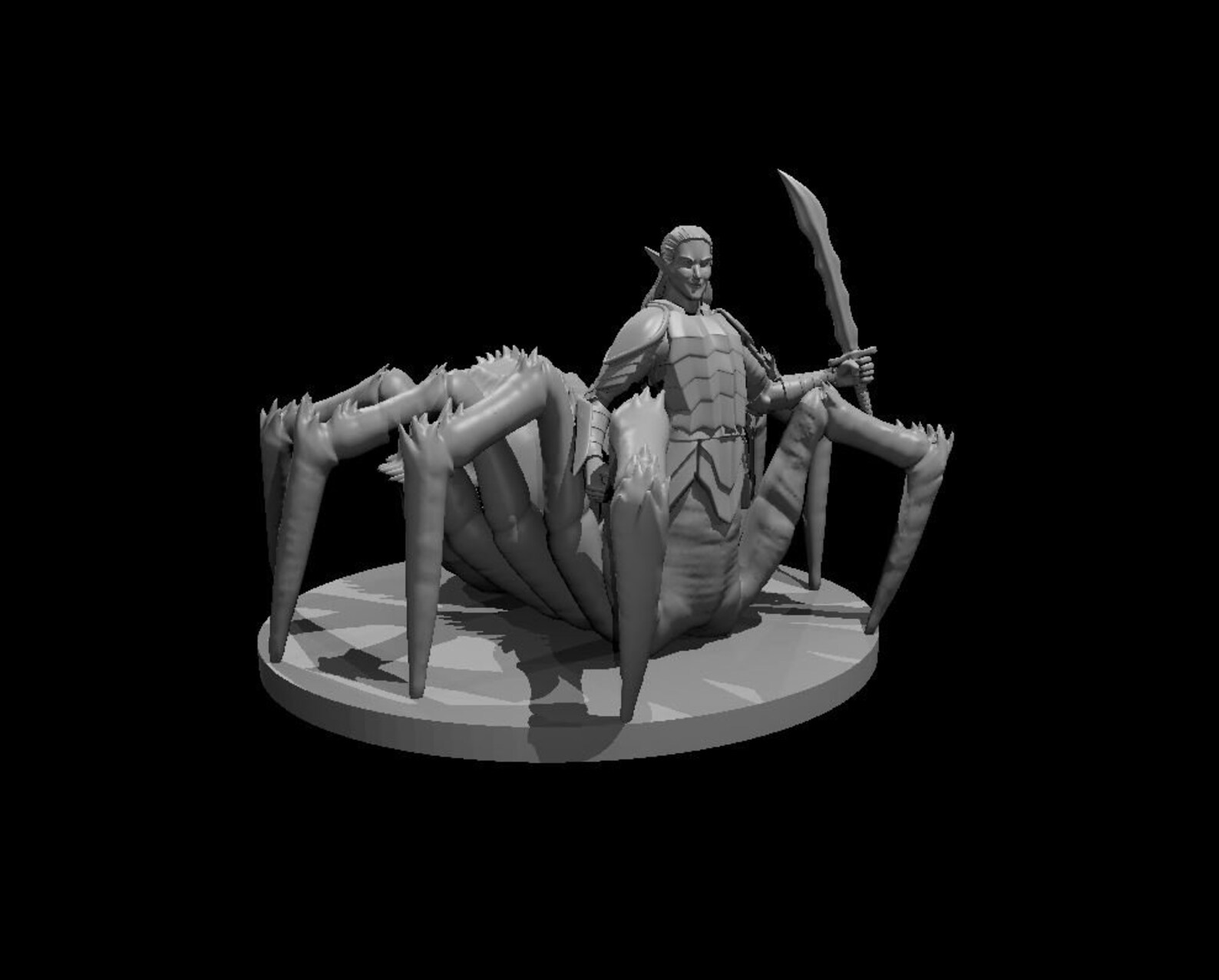Drider Miniature - Male or Female - MZ4250 - D&D 5e - Dungeons and ...