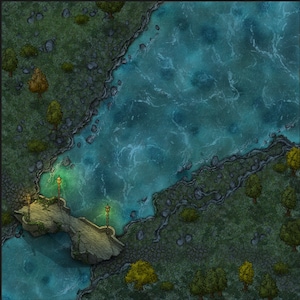 River Battle Map - Dnd Battle Map - D&D - Battlemap - Dungeons and ...