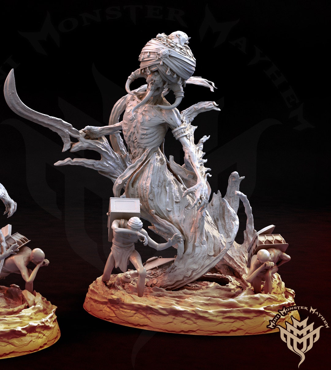 Earth Djinn Genie Miniature - Mini Monster Mayhem- D&D 5e - Dungeons ...