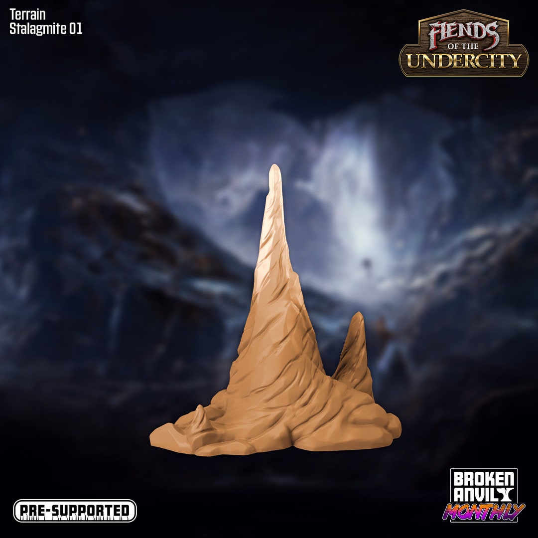 Stalagmite Terrain Miniature - D&D 5e - Dungeons and Dragons ...