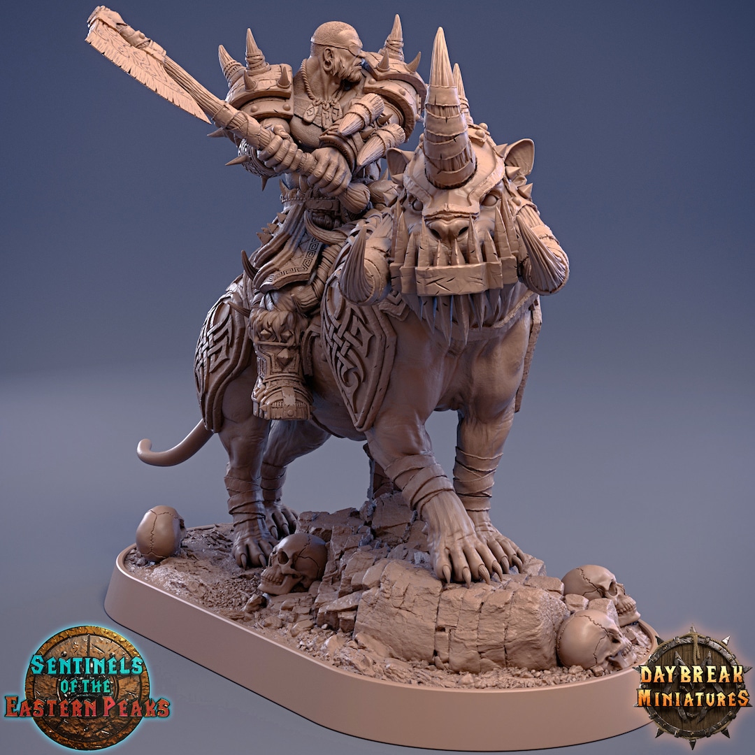 Arkan Ash on Ripper Ox Sentinels of Eastern Peak Daybreak D&D 5e ...