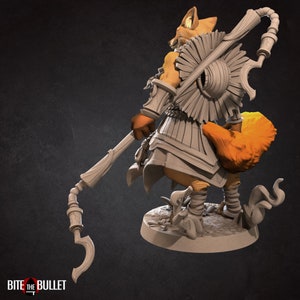 Fox Folk Monk Miniature 2 Versions Bite the Bullet D&D 5e Dungeons and ...